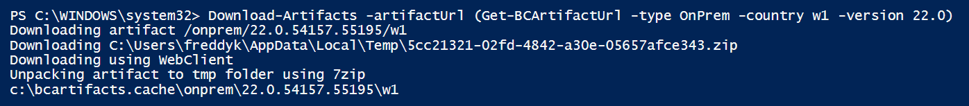 Download-Artifacts doesn't terminate · Issue #3085 · microsoft/navcontainerhelper · GitHub