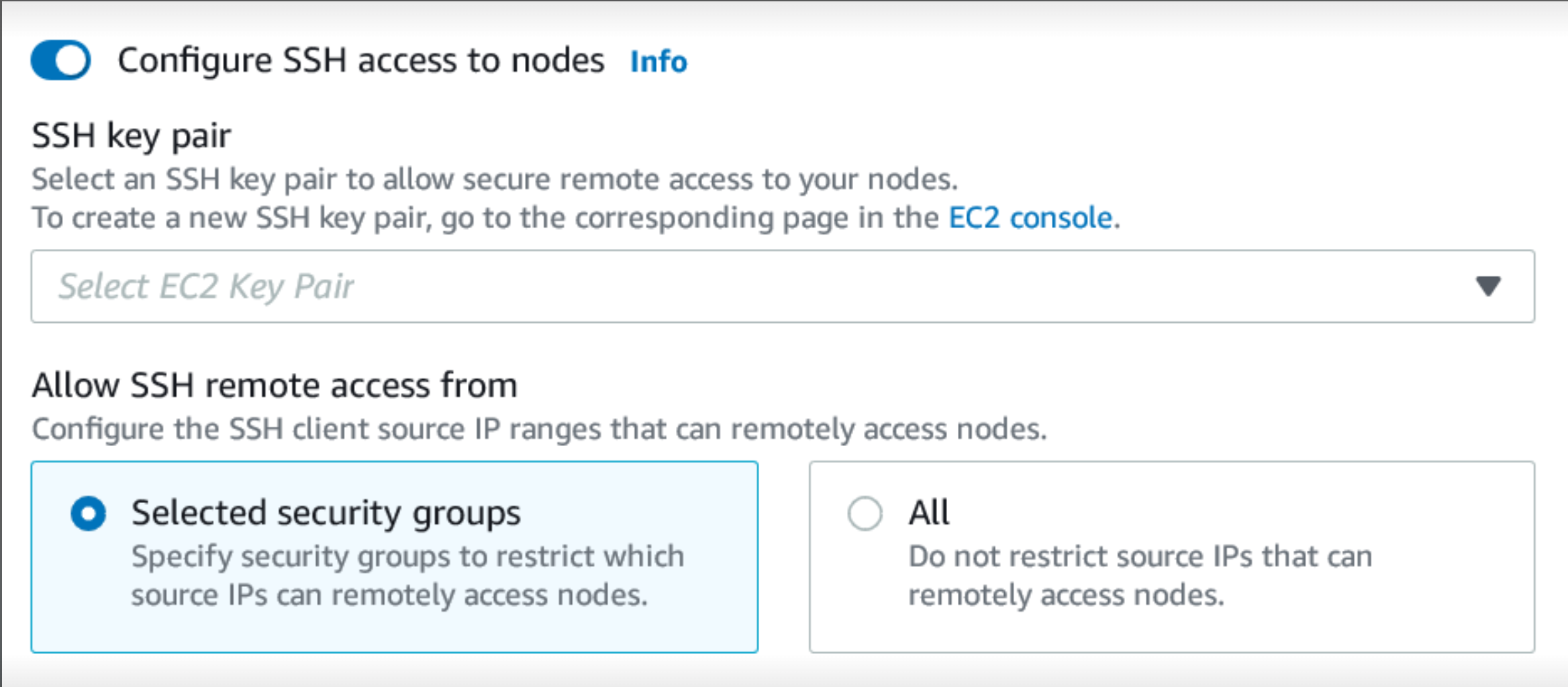 [EKS] [request]: Updating managed node groups with a new cidr block in lunch template for SSH ...