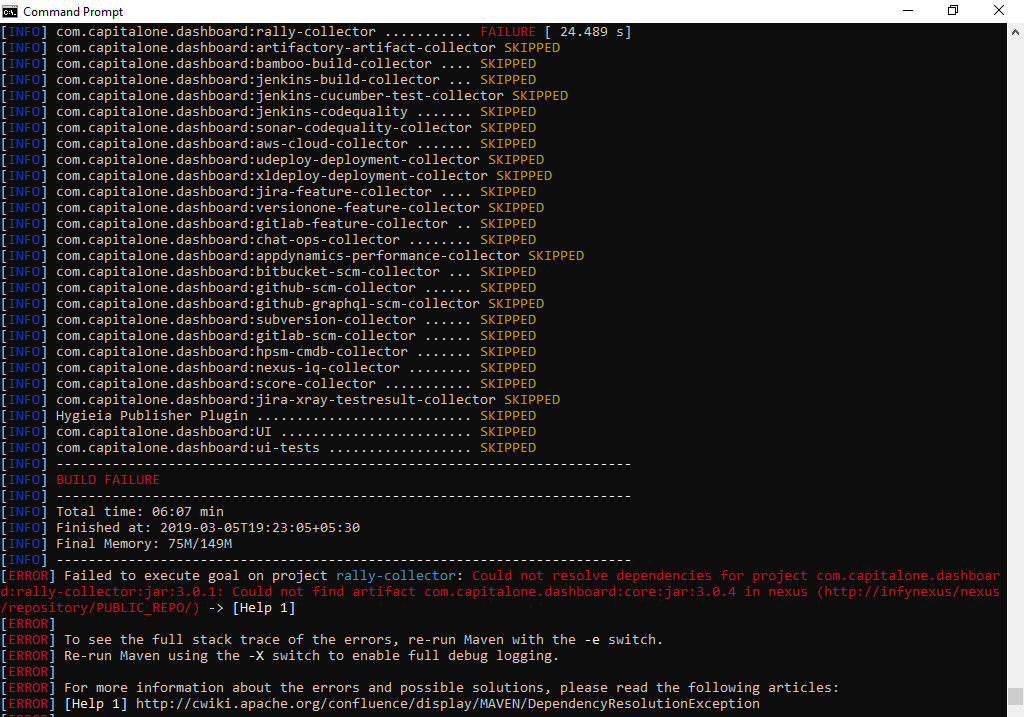 [ERROR] Failed to execute goal org.apache.maven.plugins:maven-pmd-plugin:3.6:pmd (pmd) on ...