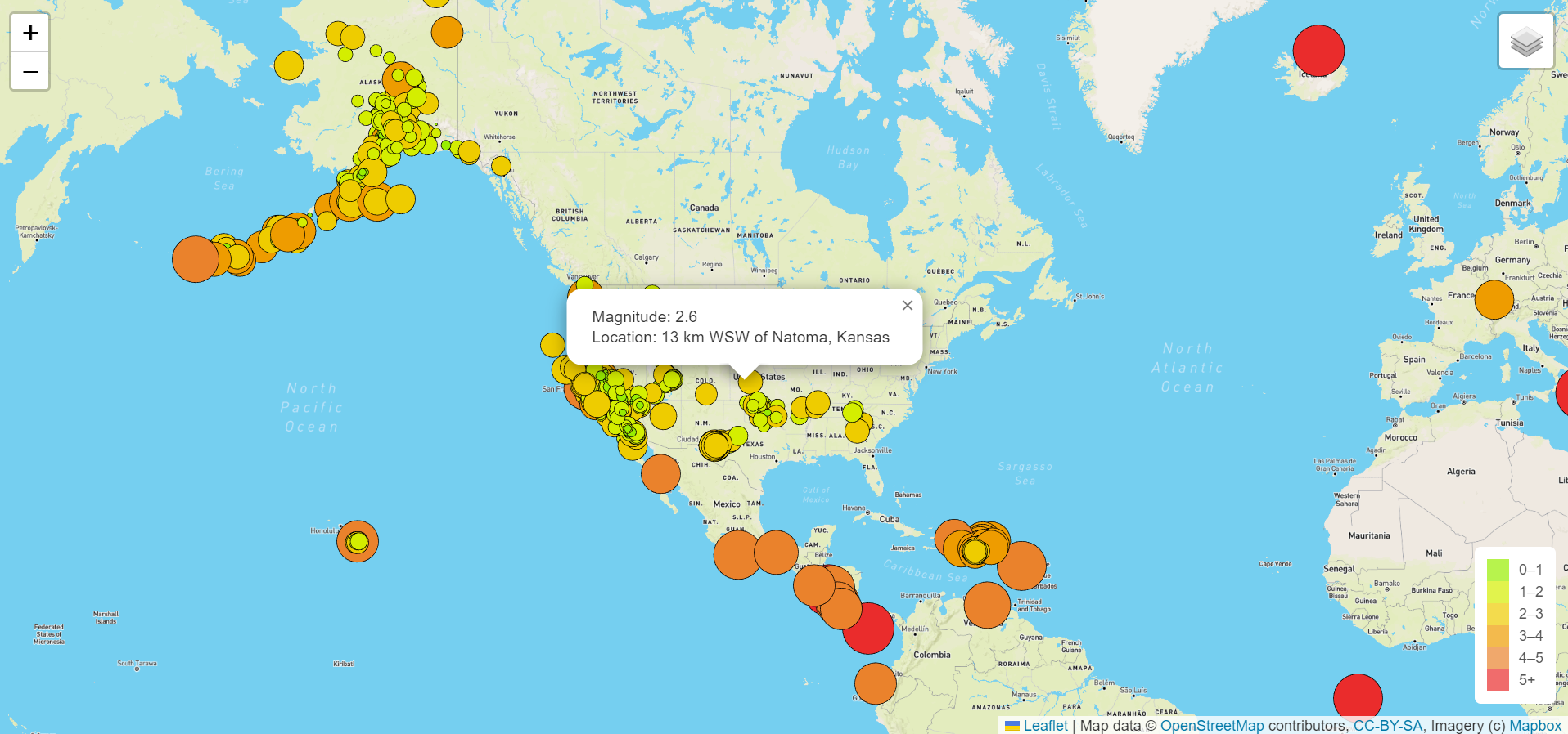 GitHub - Trevor-Crane/Mapping-Earthquakes
