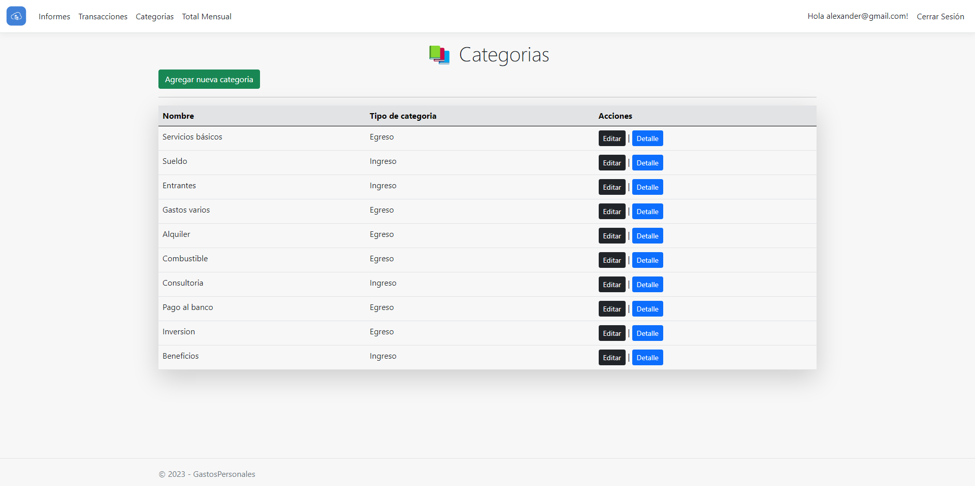 GitHub - ialexss/AdminGastosPersonales: Proyecto de la universidad, Aplicacion Web Para ...