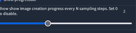 Bug: Show show image creation progress every N sampling steps. Set 0 to disable · Issue #358 ...