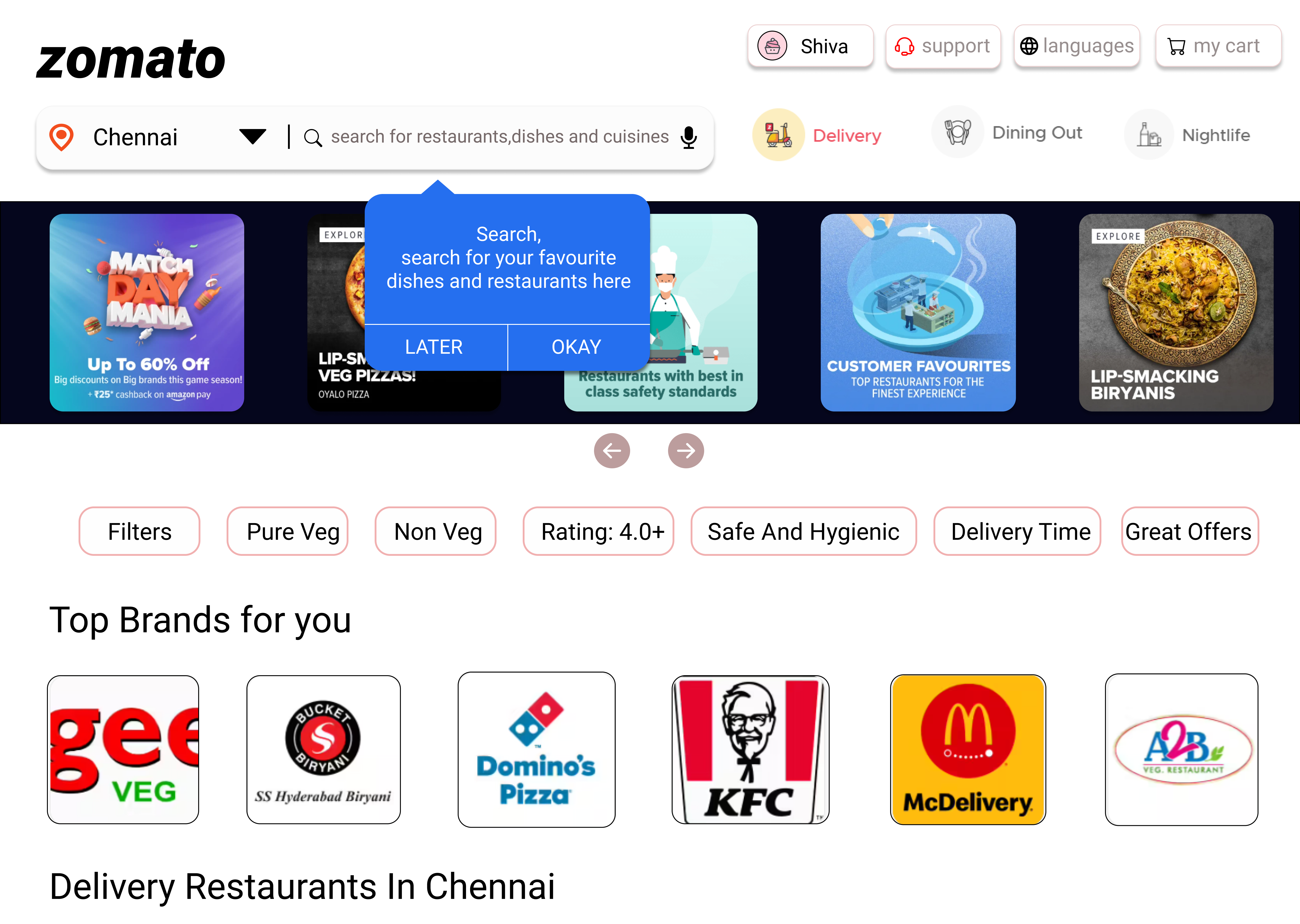 GitHub - Kishore-Girivasan/Zomato_UI_Design: An UI Design of Zomato web ...