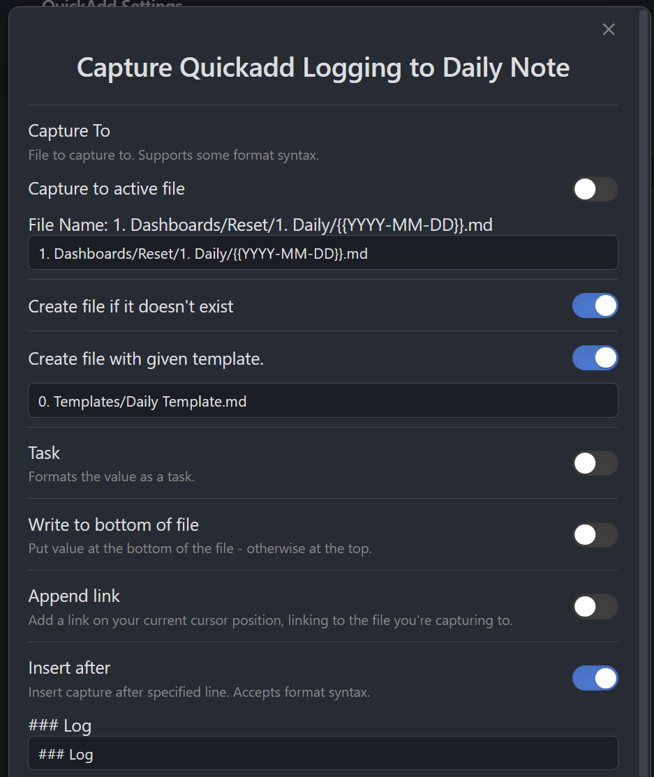 Quickadd Capture To Daily Note Location Not Working · Issue 296 · Chhoumannquickadd · Github 