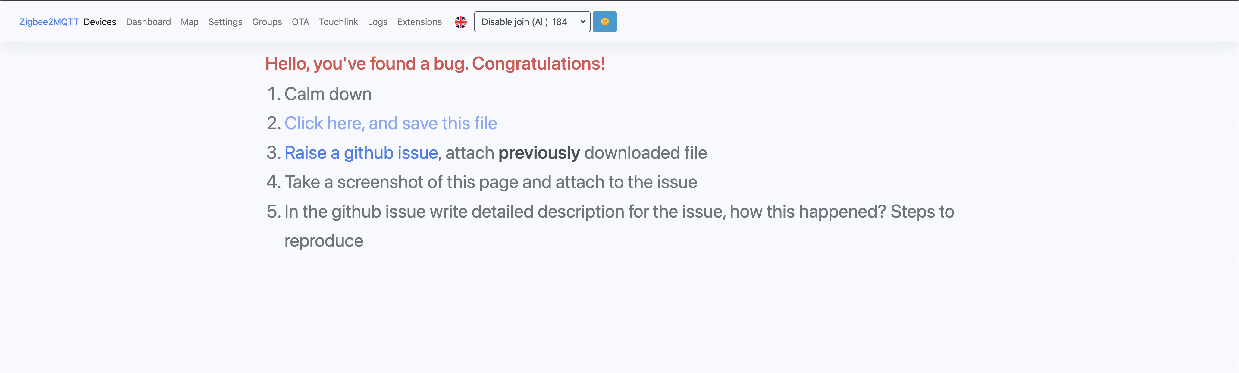 Z2M told me to report this bug · Issue #1335 · nurikk/zigbee2mqtt-frontend · GitHub