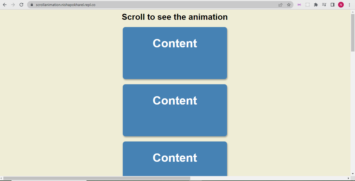 GitHub - NiShApOkHaReL/Project7-Scroll-Animation