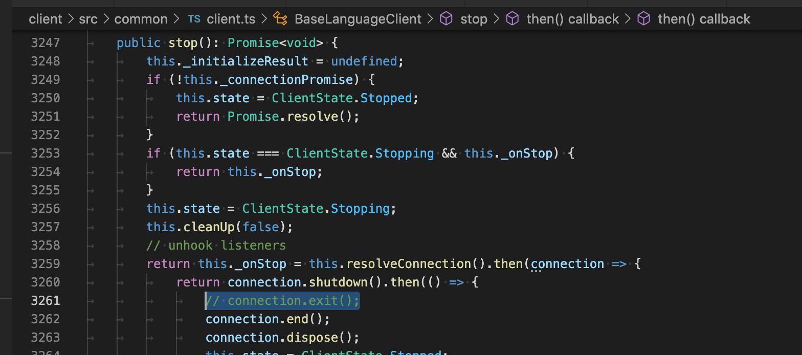 Disposing the server causes "rejected promise not handled within 1 second: Error [ERR_STREAM ...