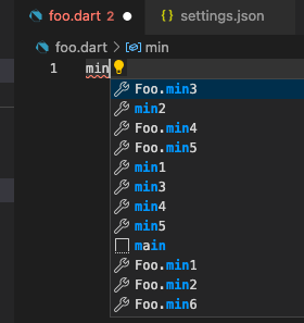 Autocomplete should prefer completions of a compatible type? · Issue #3265 · Dart-Code/Dart-Code ...