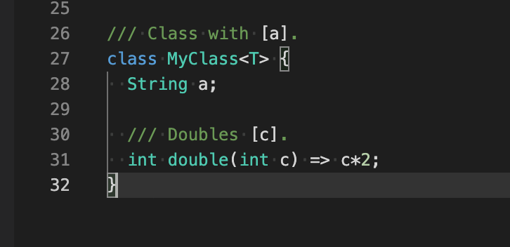 Dartdoc References Are Coloured Badly In Lsp W Semantic Tokens · Issue 3289 · Dart Codedart