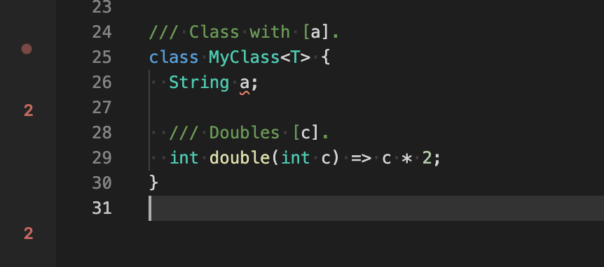 Dartdoc References Are Coloured Badly In Lsp W Semantic Tokens · Issue 3289 · Dart Codedart