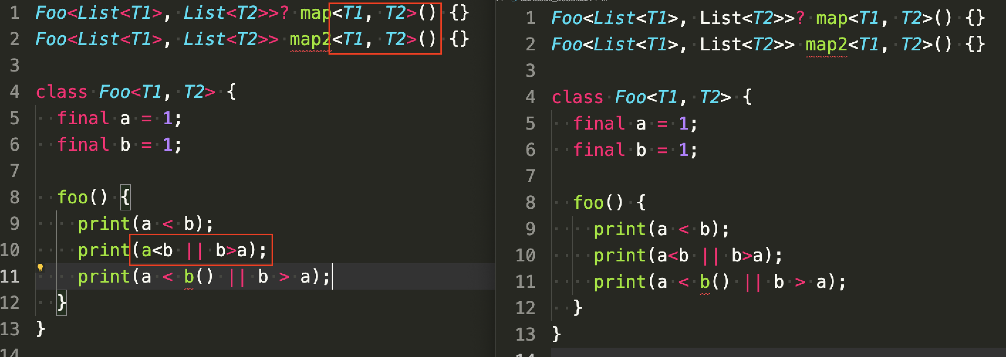 Mismatching Angle Bracket Colors On Hover · Issue 3633 · Dart Codedart Code · Github 