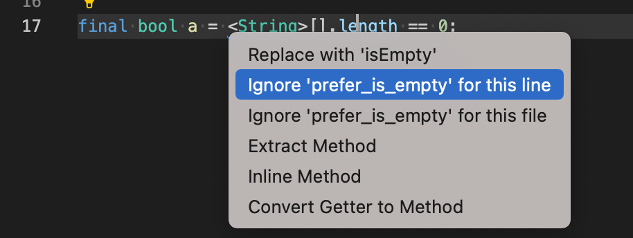 Ignore Lint Rules Autocomplete · Issue 3678 · Dart Codedart Code · Github 9447