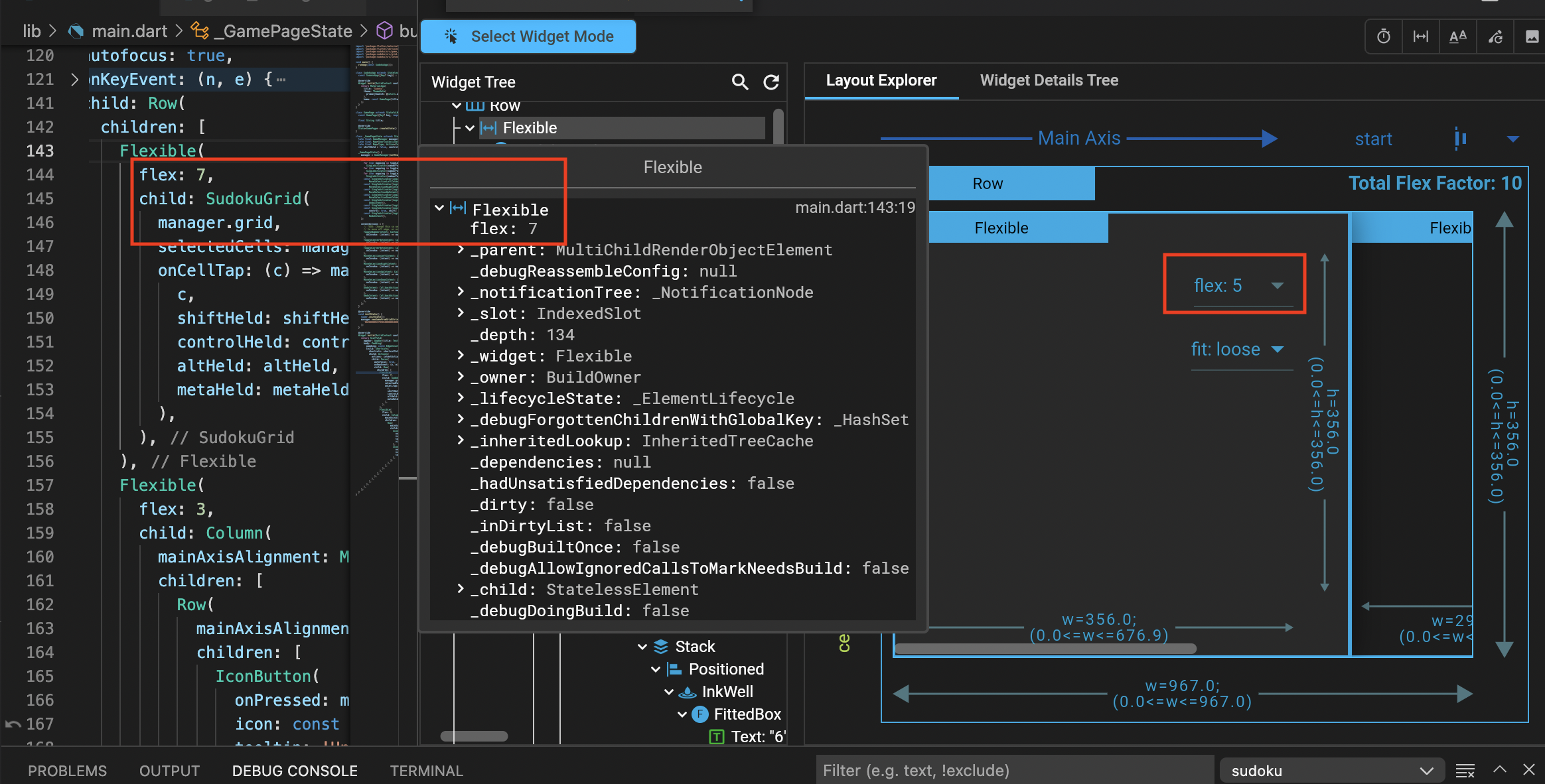 Flex Dropdown In Inspector Doesnt Include Actual Value When 5 · Issue 3813 · Flutter