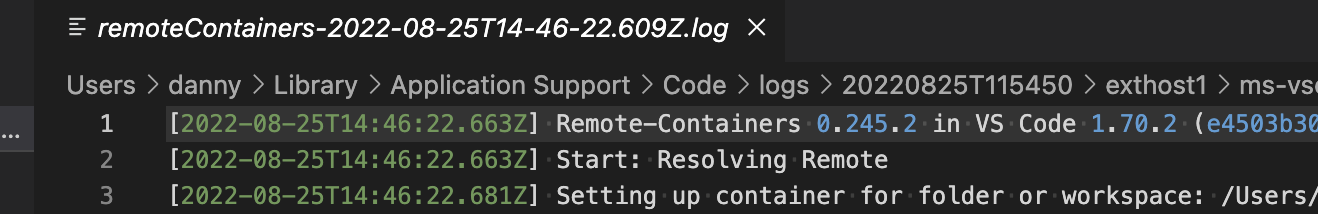 Remote Container Developer Show All Logs Lists Logs With Bogus Dates · Issue 7119 · Microsoft