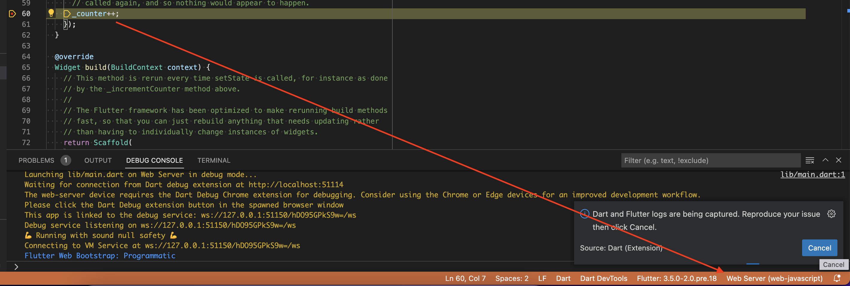 Not Possible To Debug A Flutter Webapp In Chrome Not Started By Dartcode · Issue 4208 · Dart