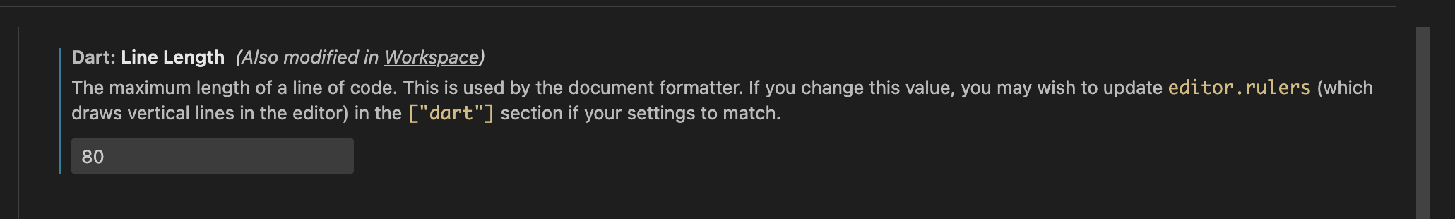 The Line Length Indicator In The Editor Is Not Respecting My Custom Line Length · Issue 4288