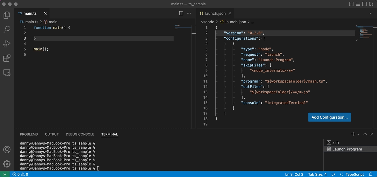 Debug Console keeps being shown when using runInTerminalRequest ("console": "integratedTerminal ...