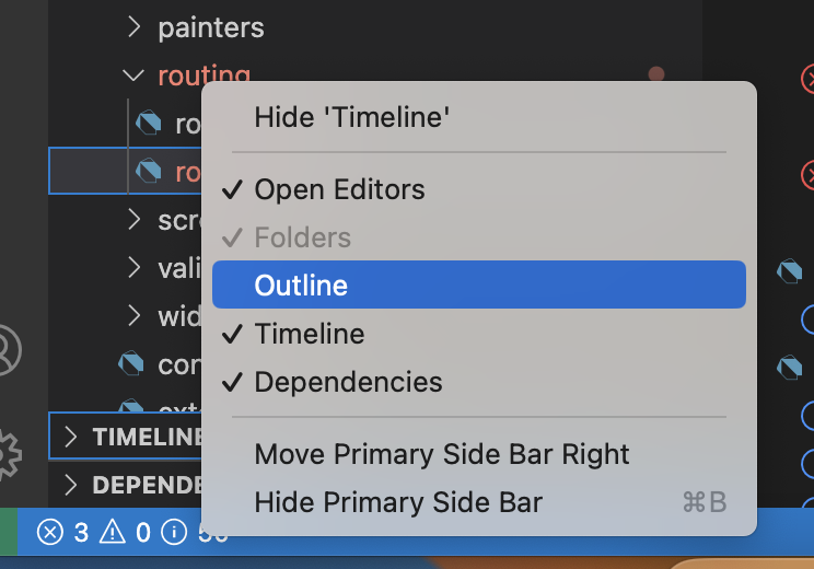 Flutter Outline View · Issue 4565 · Dart Codedart Code · Github