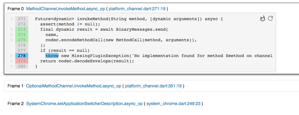 Debugger Unexpectedly Pauses On Exception That Will Be Caught · Issue 17838 · Flutterflutter
