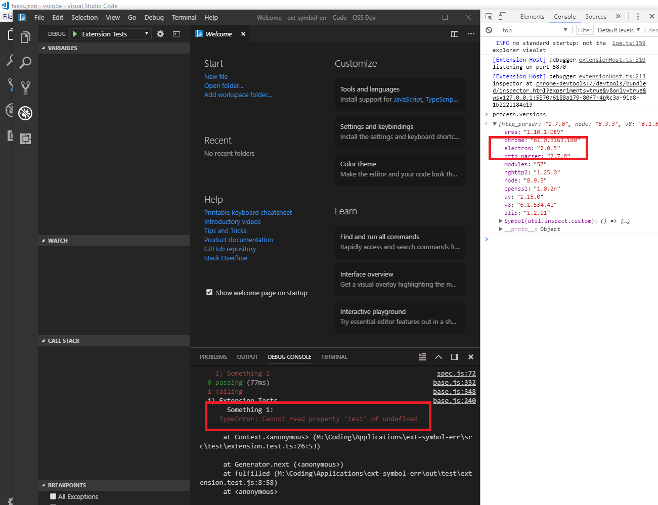 Using a Symbol() in extension API is broken in insiders (works in ...