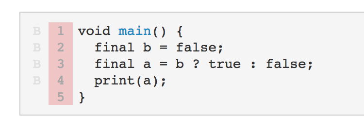 Breakpoints On Ternary Operators Pausing On Wrong Line · Issue 1215 · Dart Codedart Code · Github