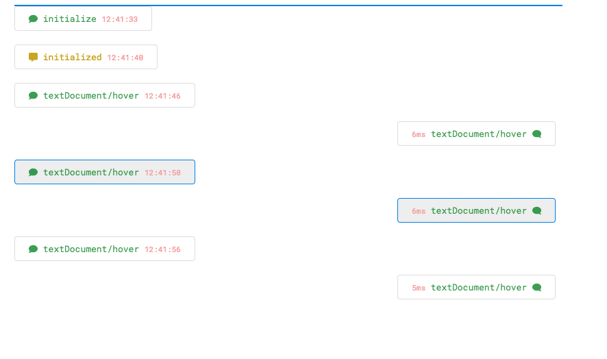 Initialize response messages from server does not appear in the log (using stream/websocket ...