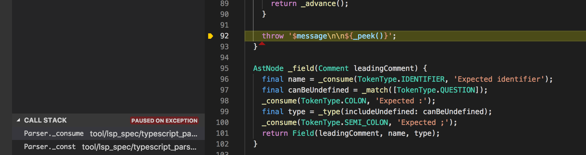 Exception Popups Sometimes Do Not Appear · Issue 1288 · Dart Codedart Code · Github