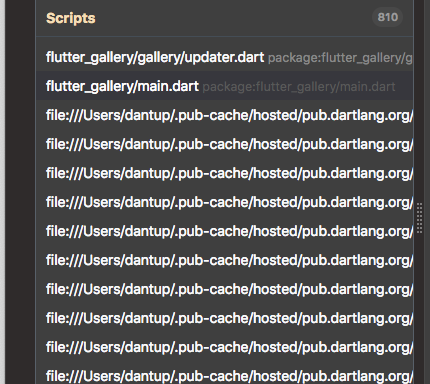 Scripts from pub cache should show package: uris instead of file: uris · Issue #430 · flutter ...