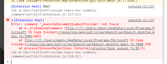 [Insiders]: command '_executeDocumentSymbolProvider' not found when executing vscode ...