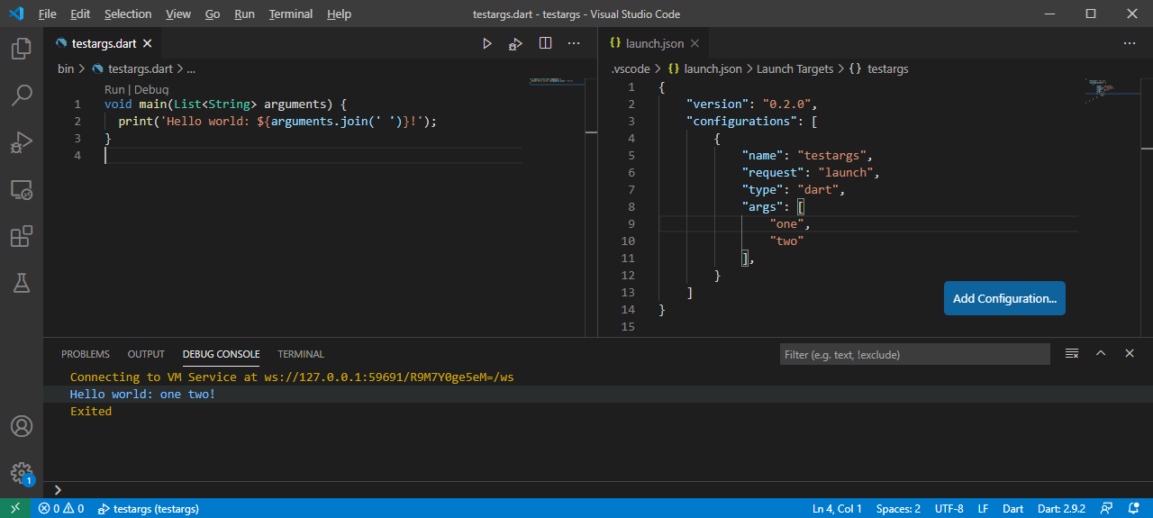 Launch json Args Not Being Passed To Program In Windows Issue 2952 