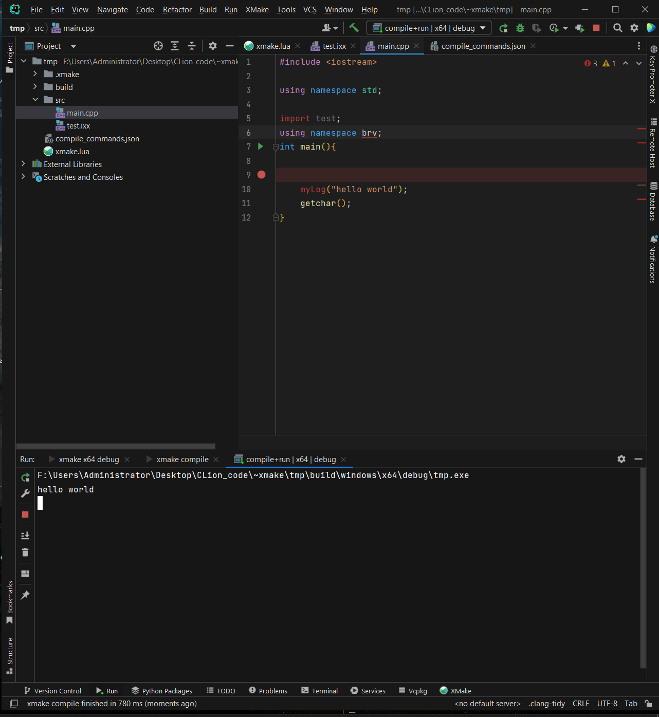 Cannot generate correct cmakelists.txt with c++20 modules. · Issue #3642 · xmake-io/xmake · GitHub