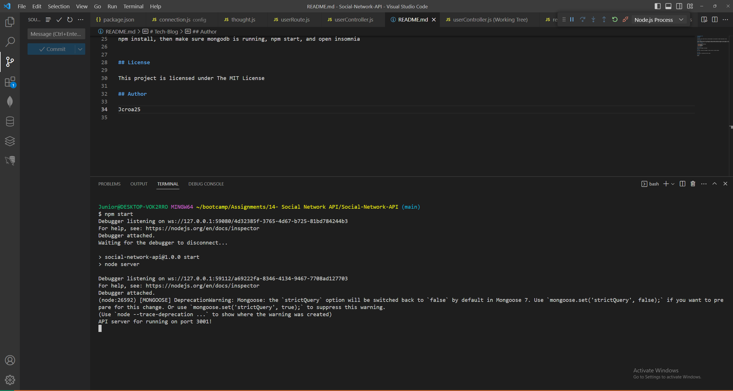 GitHub - Jcroa25/Social-Network-API
