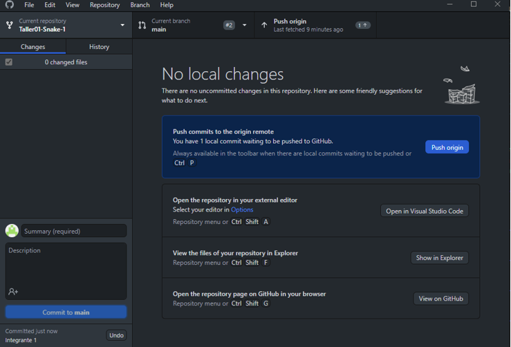GitHub - VIGAROME/Taller01-Snake-1: Taller git y mvc