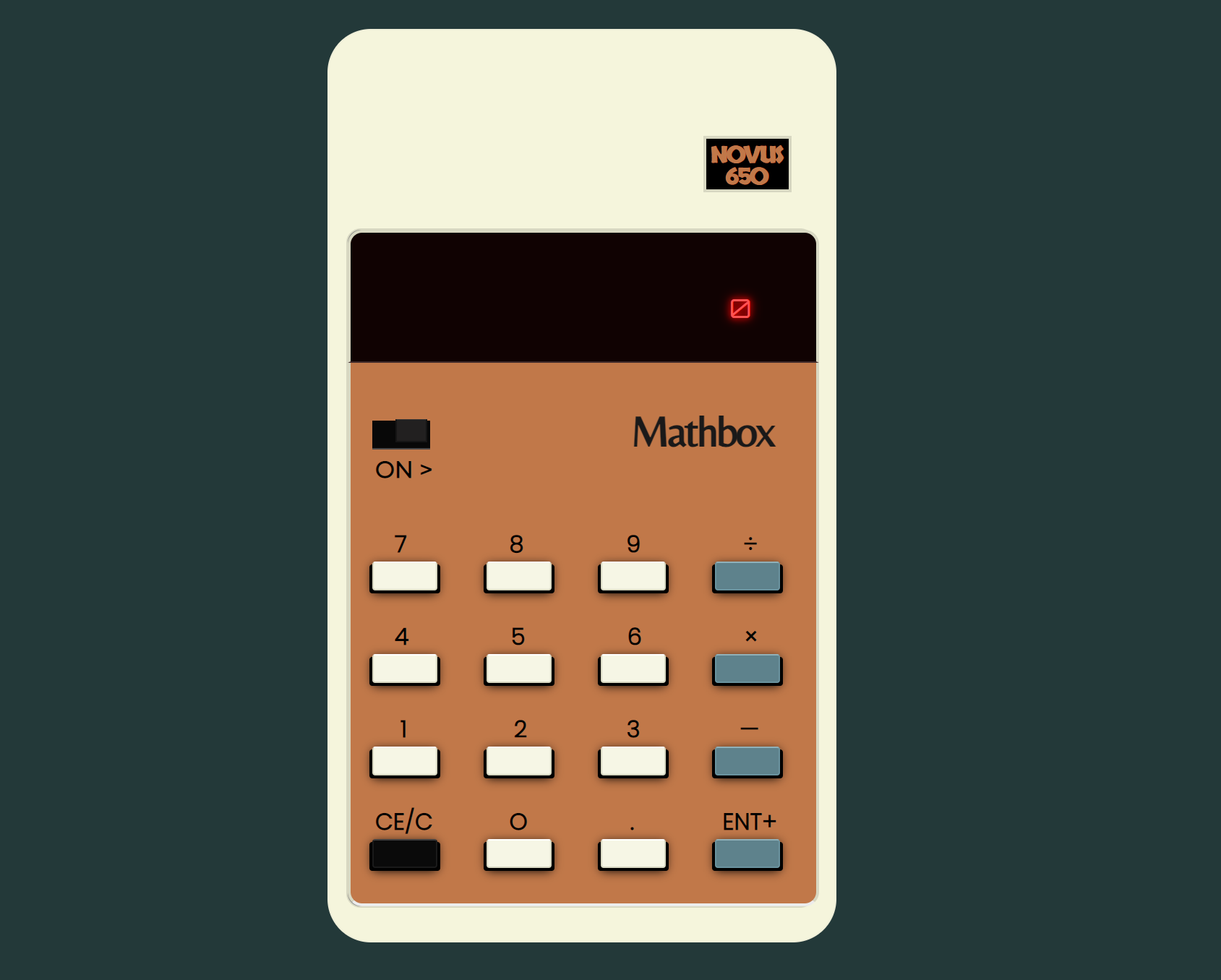 GitHub - maddicoats/calculator: Calculator Project || Mathbox Novus 650