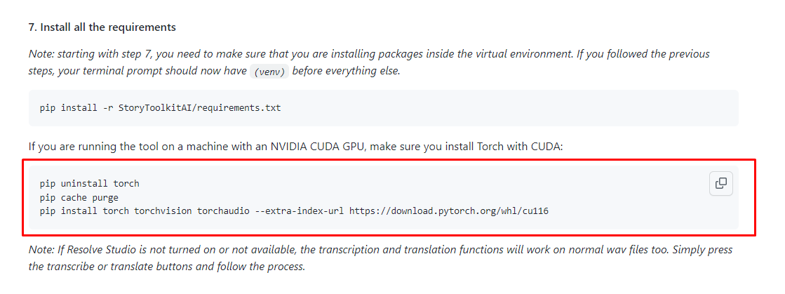 CUDA not available in CUDA machines · Issue #70 · octimot/StoryToolkitAI · GitHub