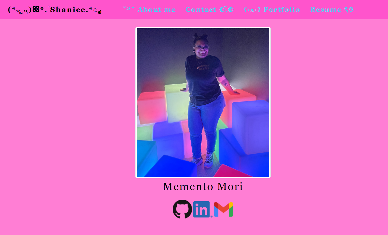 GitHub - shanicesauce/spa-portfolio: Portfolio created using a single page application ...