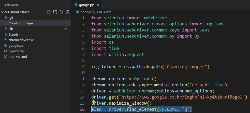 GitHub - YoungcheolLee/selenium-study: selenium을 활용한 크롬 크롤링 자동화테스트