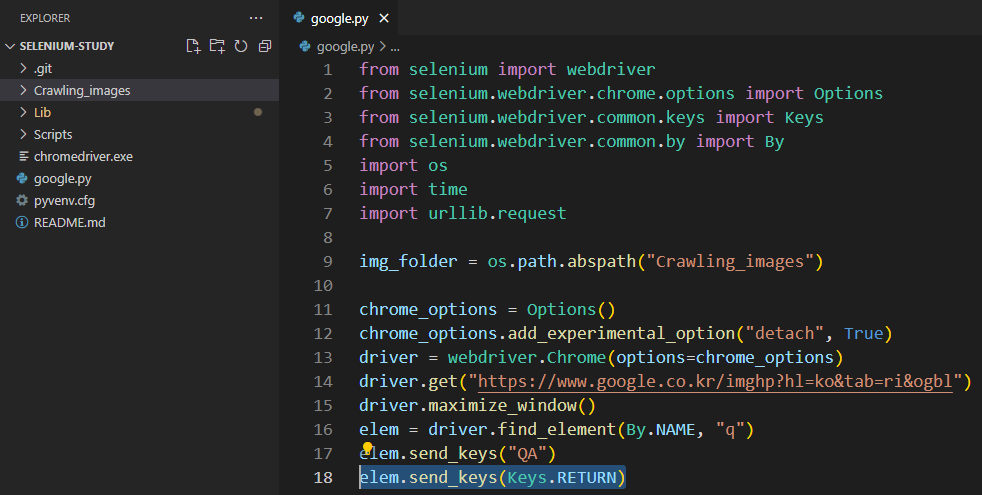 GitHub - YoungcheolLee/selenium-study: selenium을 활용한 크롬 크롤링 자동화테스트