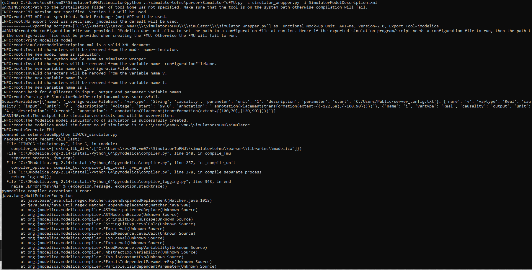 FMU export error (Jmodelica, OpenModelica, Dymola) · Issue #43 · LBNL-ETA/SimulatorToFMU · GitHub