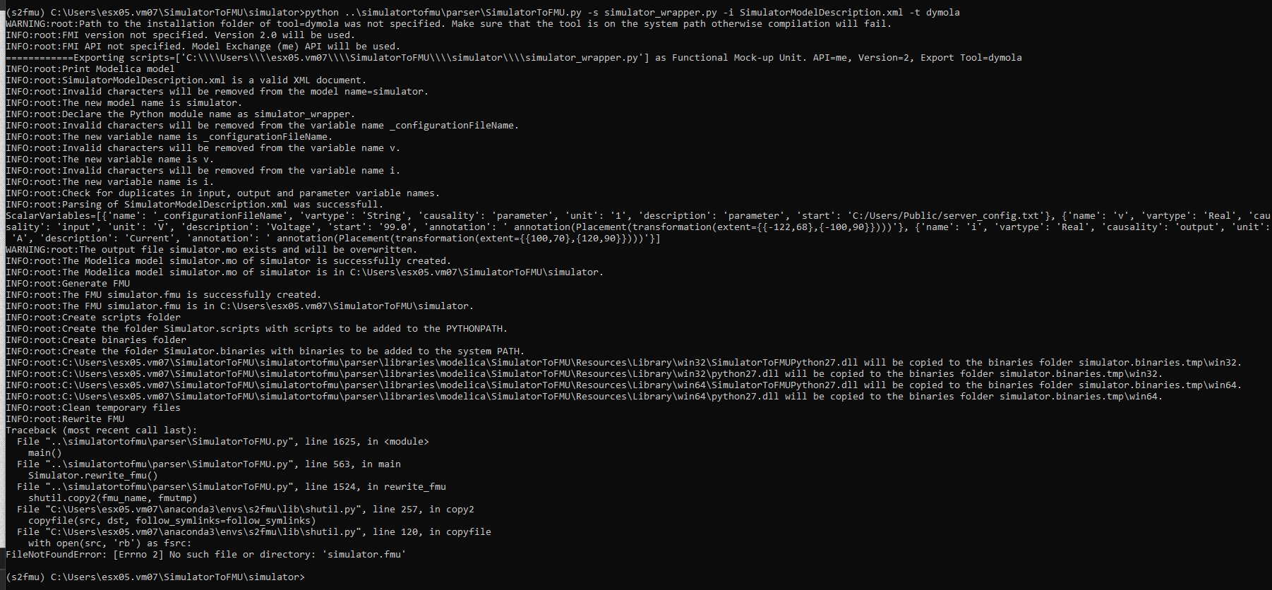 FMU export error (Jmodelica, OpenModelica, Dymola) · Issue #43 · LBNL-ETA/SimulatorToFMU · GitHub
