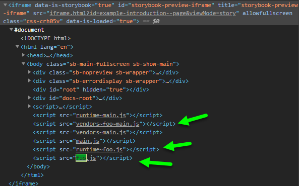 Storybook Loads All The Chunks Defined In Webpack Config On Start Instead Loading Them On