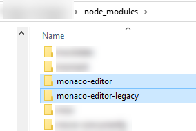 Can't resolve 'monaco-editor/esm/vs/editor/editor.api' (when using different Monaco versions in ...