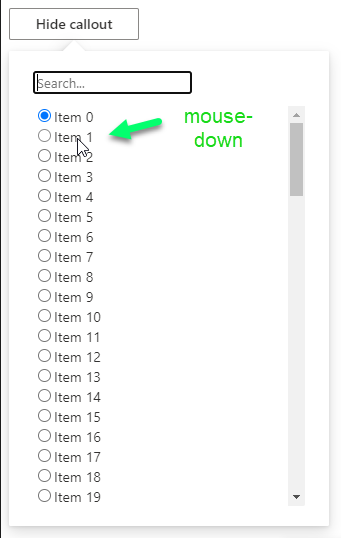 FocusTrapCallout UX concern: Focuses first input on mouse-down · Issue ...