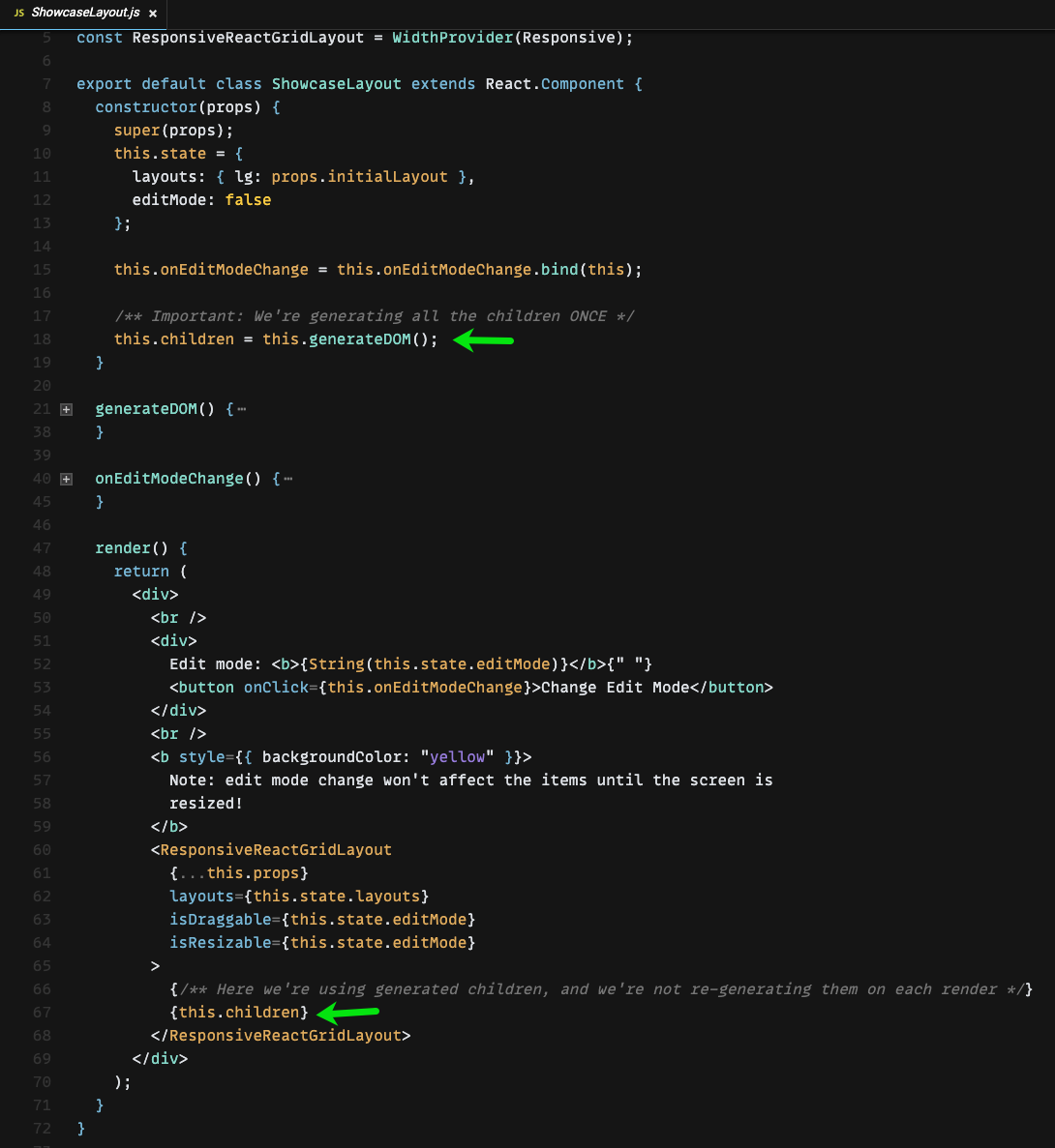 Dynamically changing isDraggable or isResizable doesn't work · Issue #1936 · react-grid-layout ...