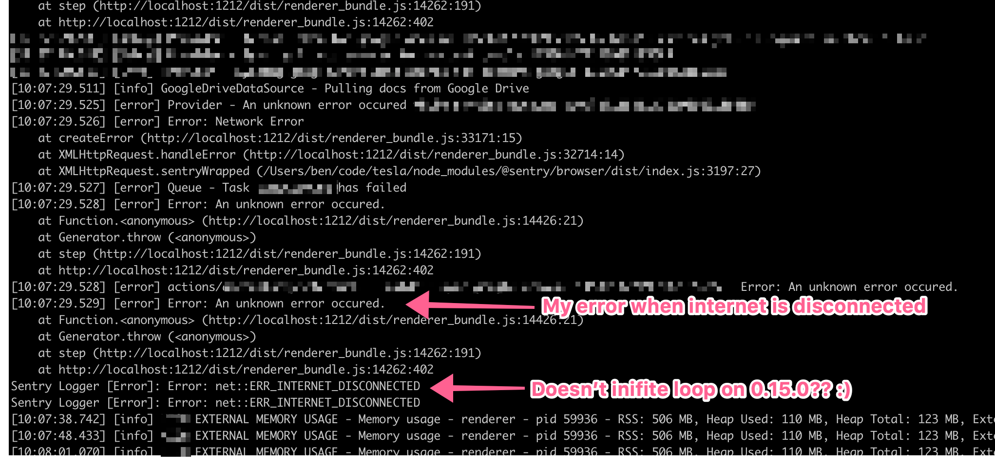 Infinite loop when internet disconnected (net::ERR_INTERNET_DISCONNECTED) · Issue #151 ...