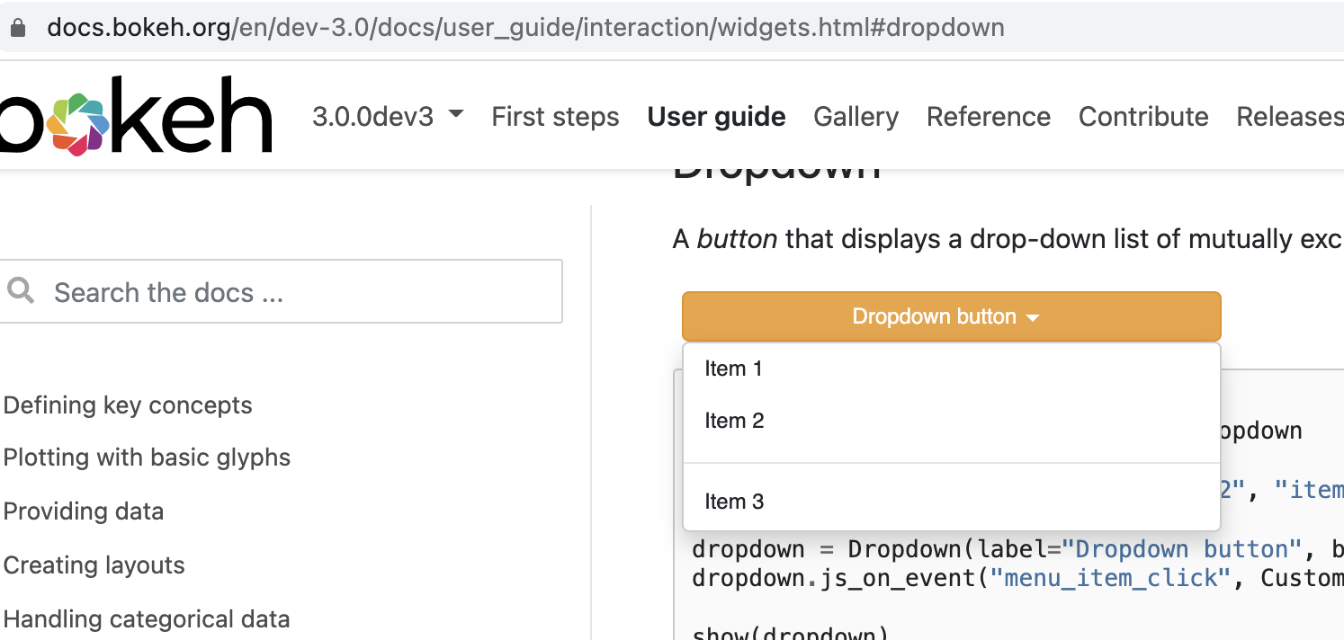 Bug Dropdown Menu Separator Not Rendering · Issue 11964 · Bokehbokeh · Github 