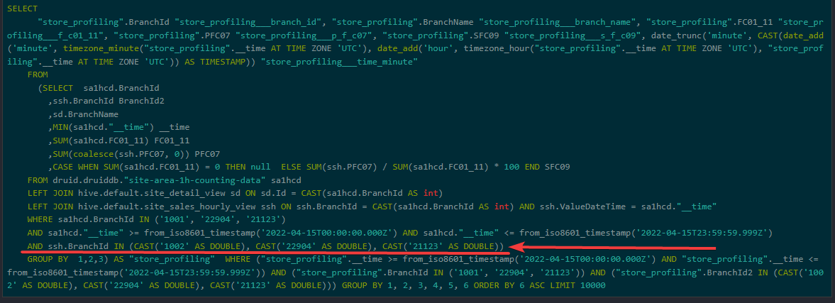 Cube.js generated Prestodb query always cast 'number' data type to 'double' data type regardless ...