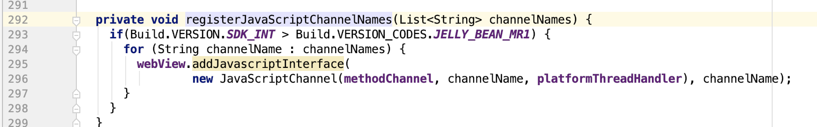 webview_flutter compile error: Lint found errors because webView.setWebContentsDebuggingEnabled ...