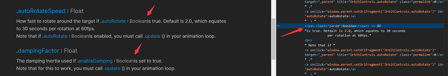 Docs: Inline property word-space style problem. · Issue #20584 · mrdoob/three.js · GitHub