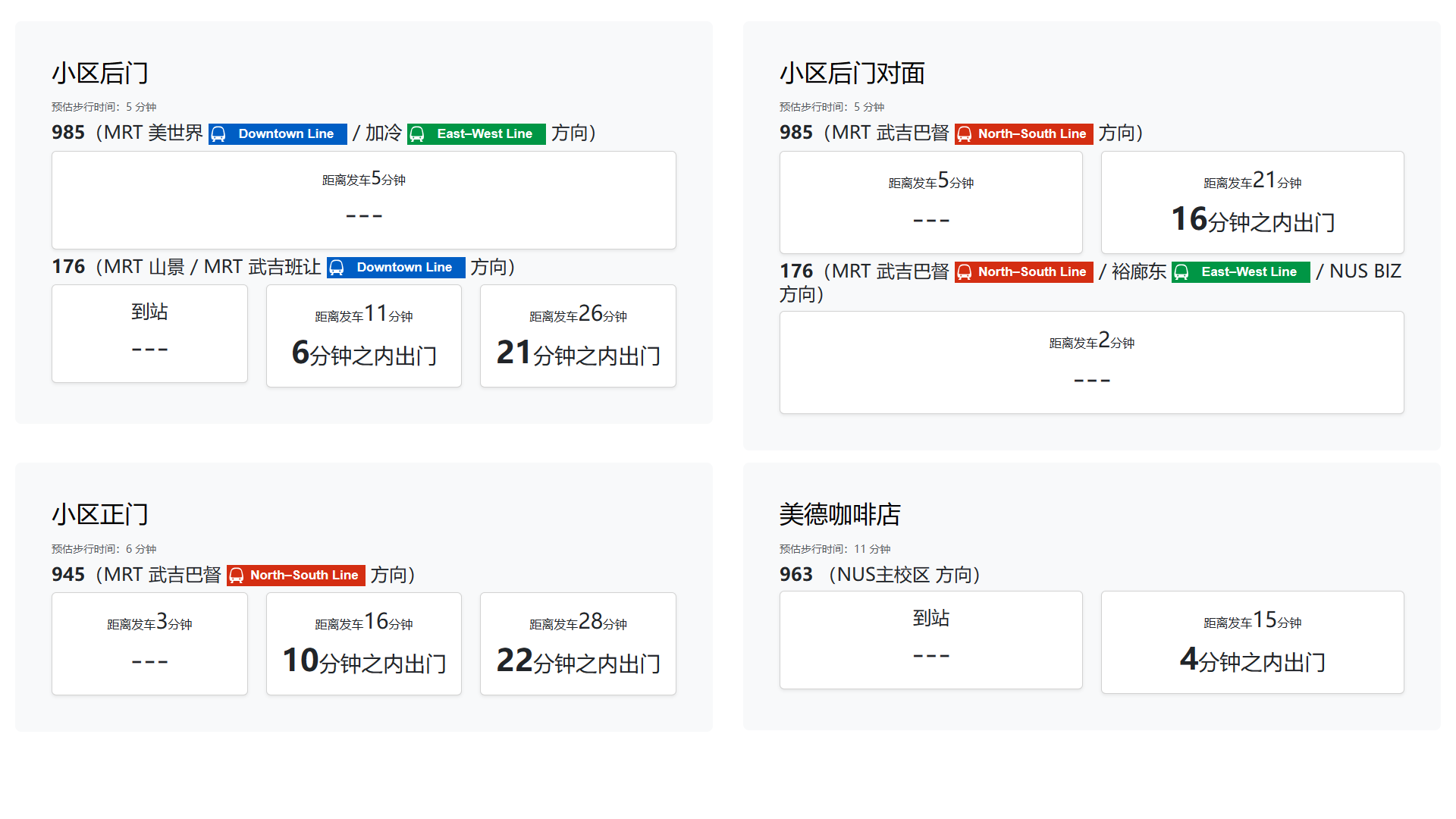 GitHub - rickylsr/sgbus: 一个HTML面板，以优雅的方式显示附近公交站的公交车到站信息。
